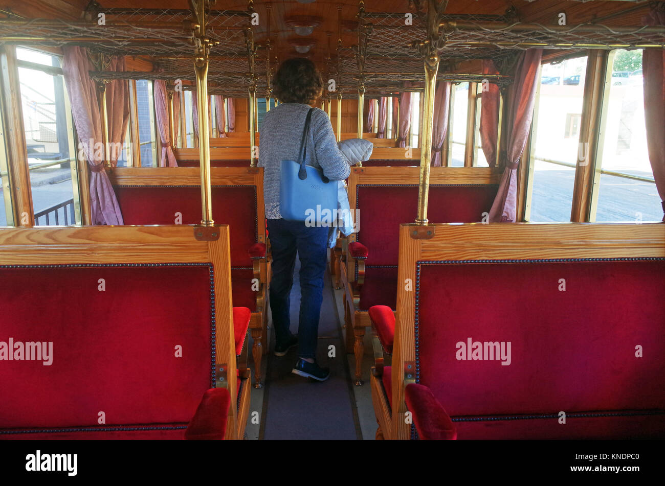 The "Bauchiero", old carriage Sardinian railways 1913 Stock Photo - Alamy