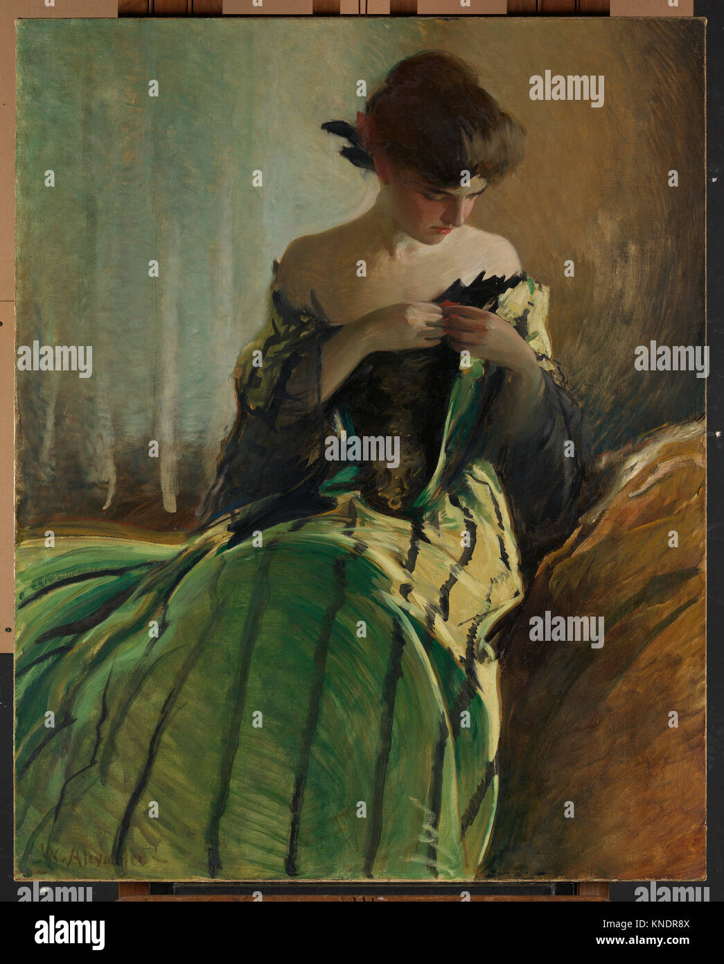 Study in Black and Green. Artist: John White Alexander (1856-1915 ...