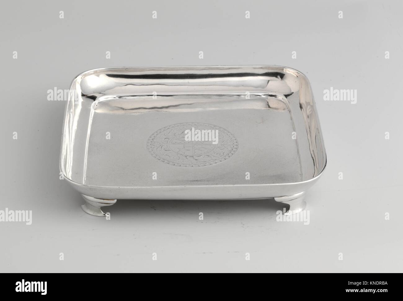 Salver. Maker: Charles Le Roux (baptized 1689-1745); Date: ca. 1725-35 ...