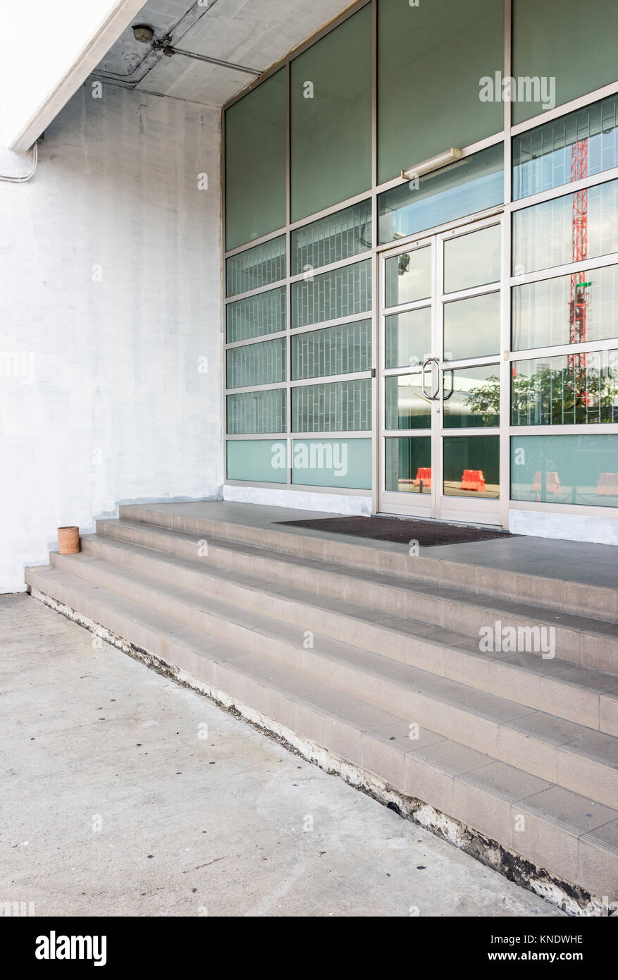 Old staircase which located in front of the office building near the ...