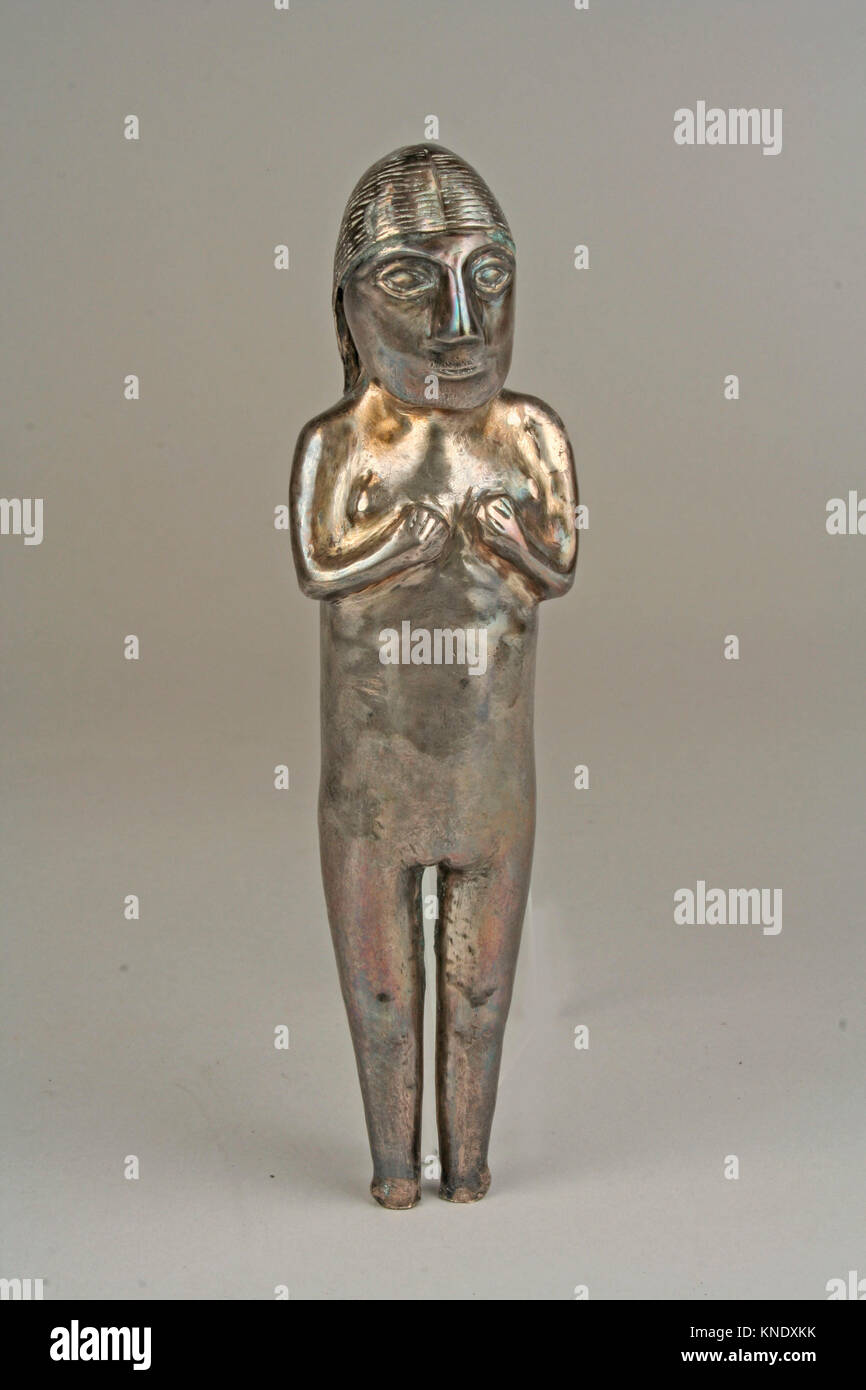 Standing Silver Female Figure. Date: 15th-16th century; Geography: Peru ...