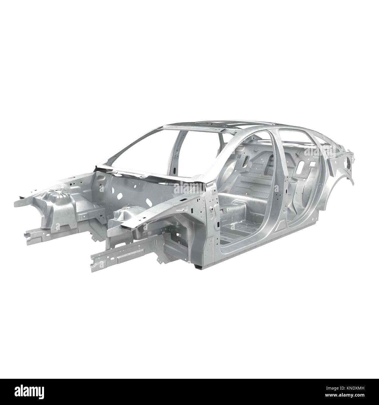 Skeleton of a car on white. 3D illustration Stock Photo - Alamy