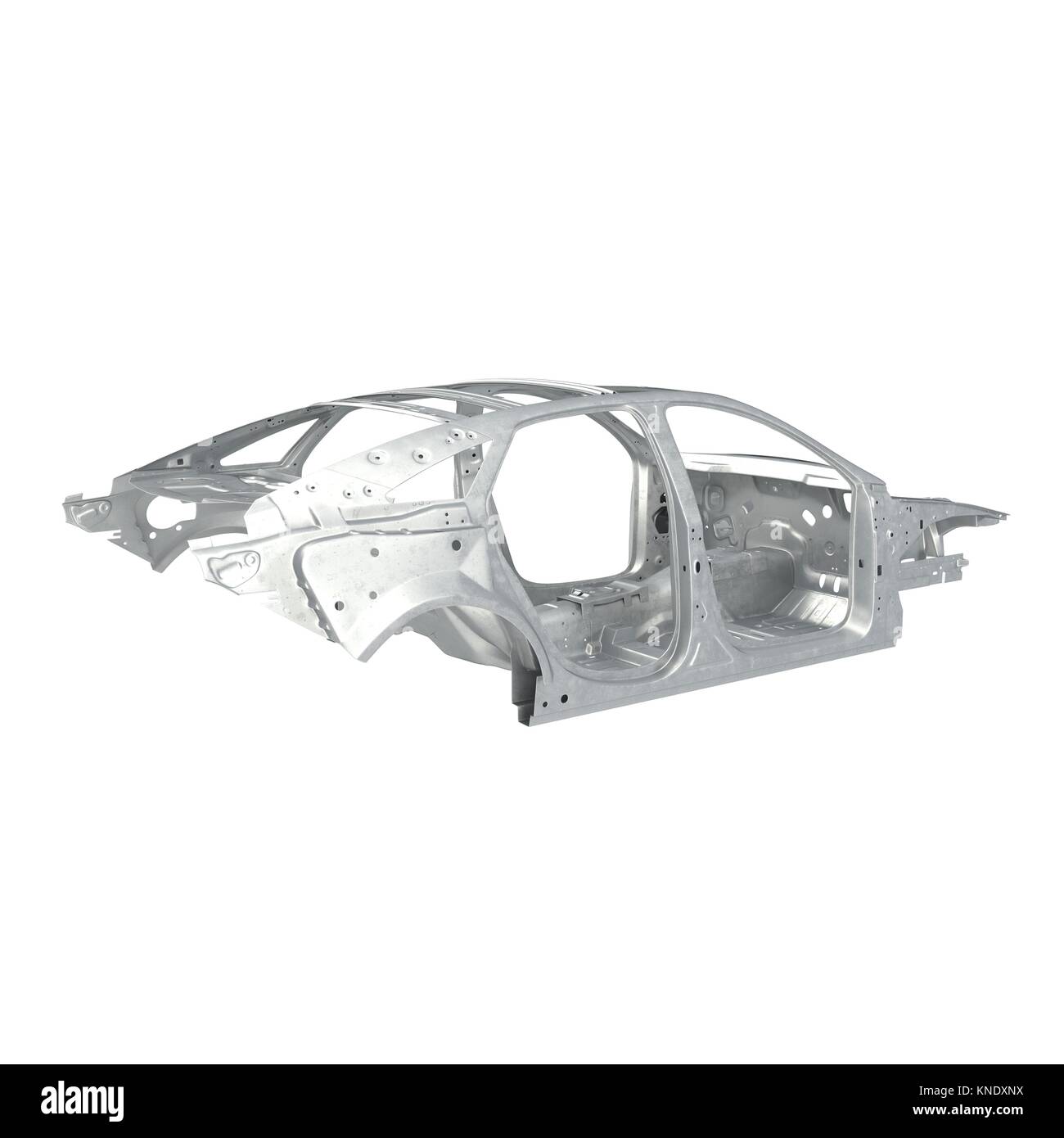Skeleton of a car on white. 3D illustration Stock Photo - Alamy