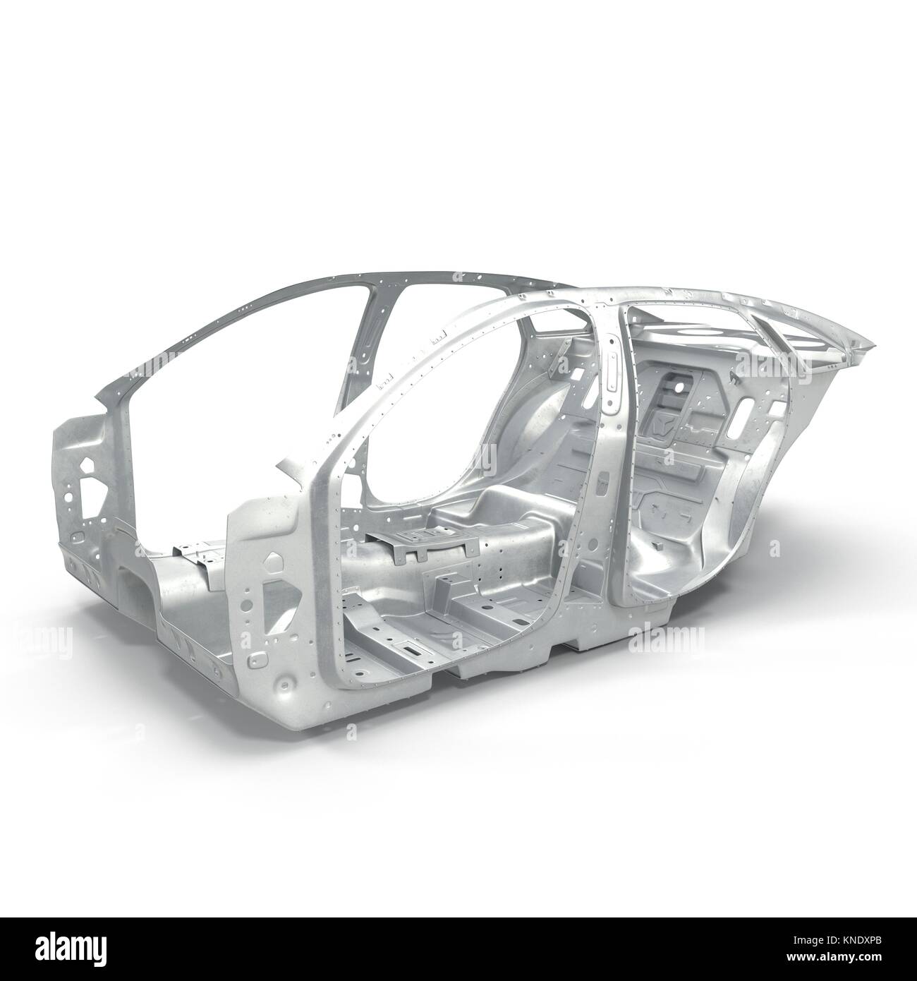 Skeleton of a car on white. 3D illustration Stock Photo - Alamy
