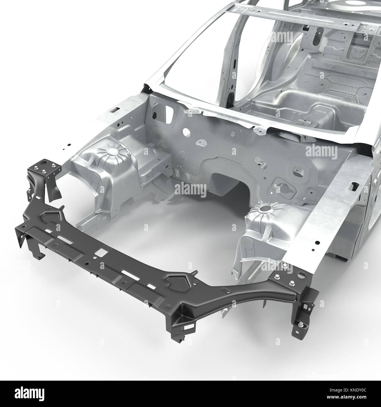 Car Frame without Chassis on white. 3D illustration Stock Photo - Alamy