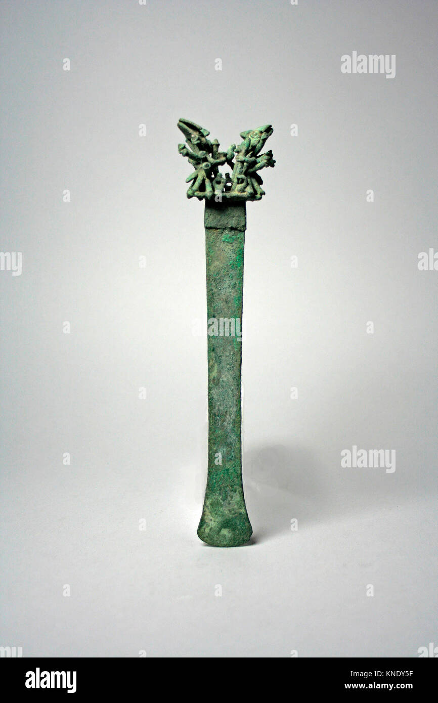 Copper Chisel with Figures. Date: 3rd-7th century; Geography: Peru ...