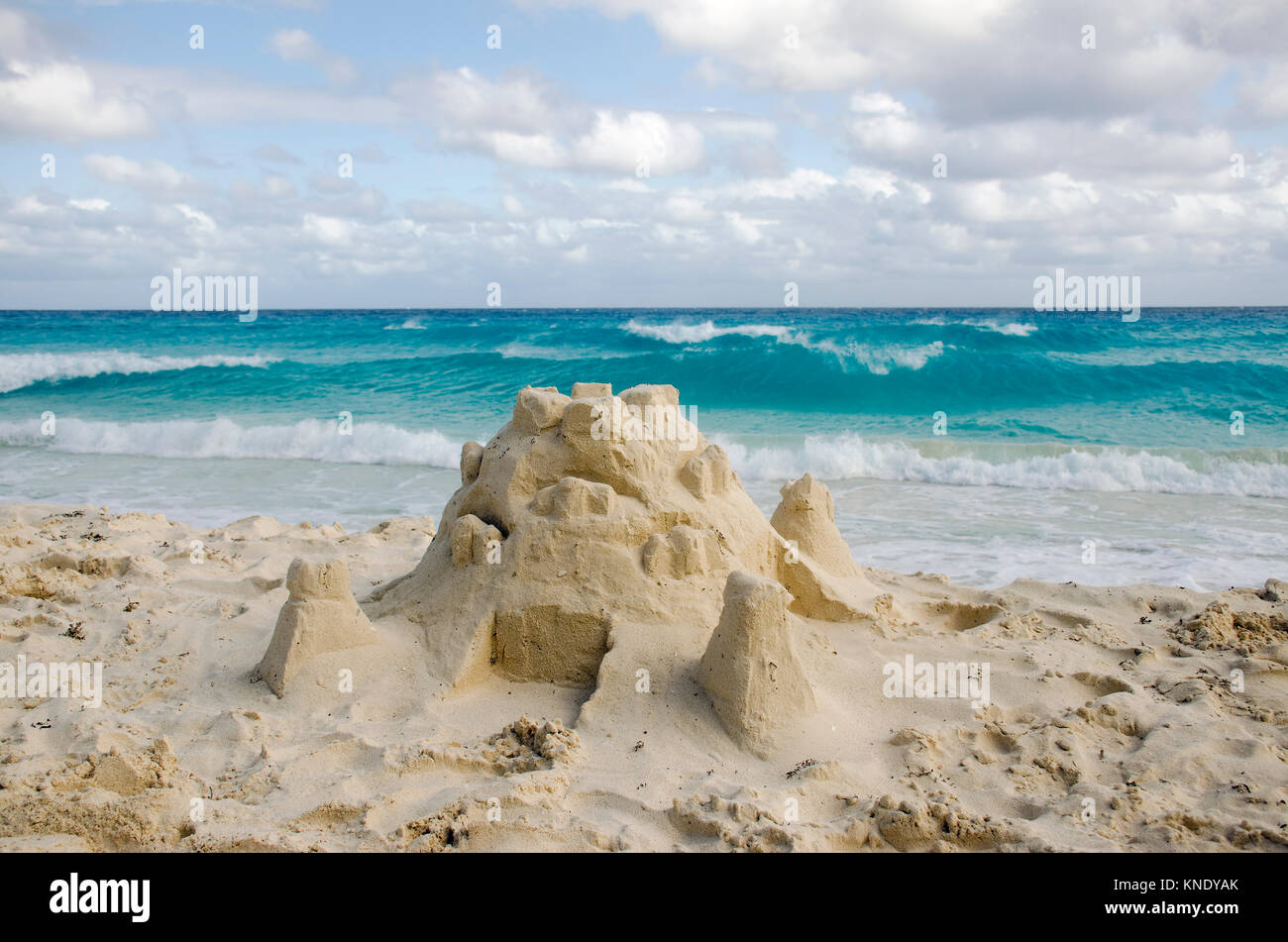 Caribbean beach sand castle hi-res stock photography and images - Alamy