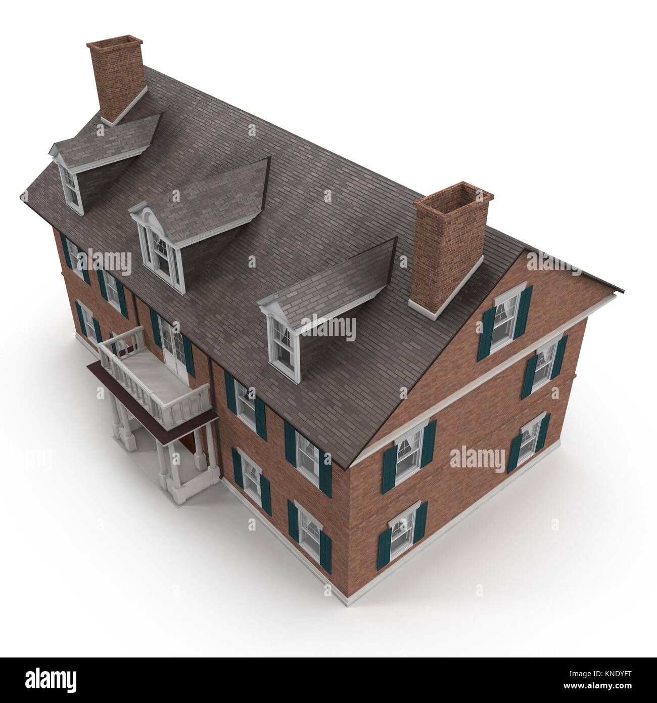 Brick colonial Cut Out Stock Images & Pictures - Alamy