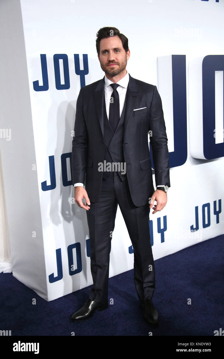 NEW YORK, NY - DECEMBER 13: EDGAR RAMIREZ attends the premiere of 'Joy ...