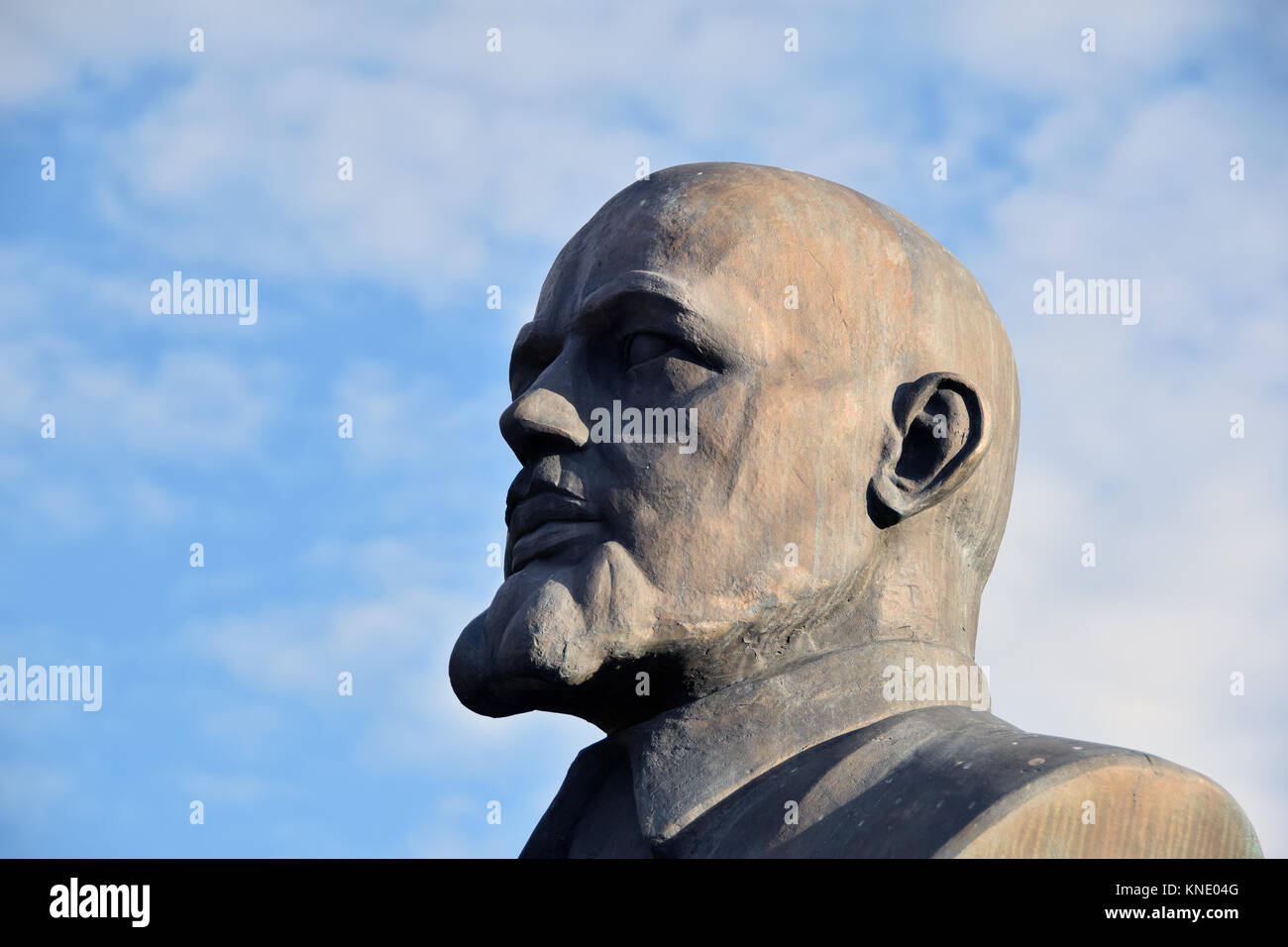 The statue of Edouard Berzin who was the first director of the camps ...