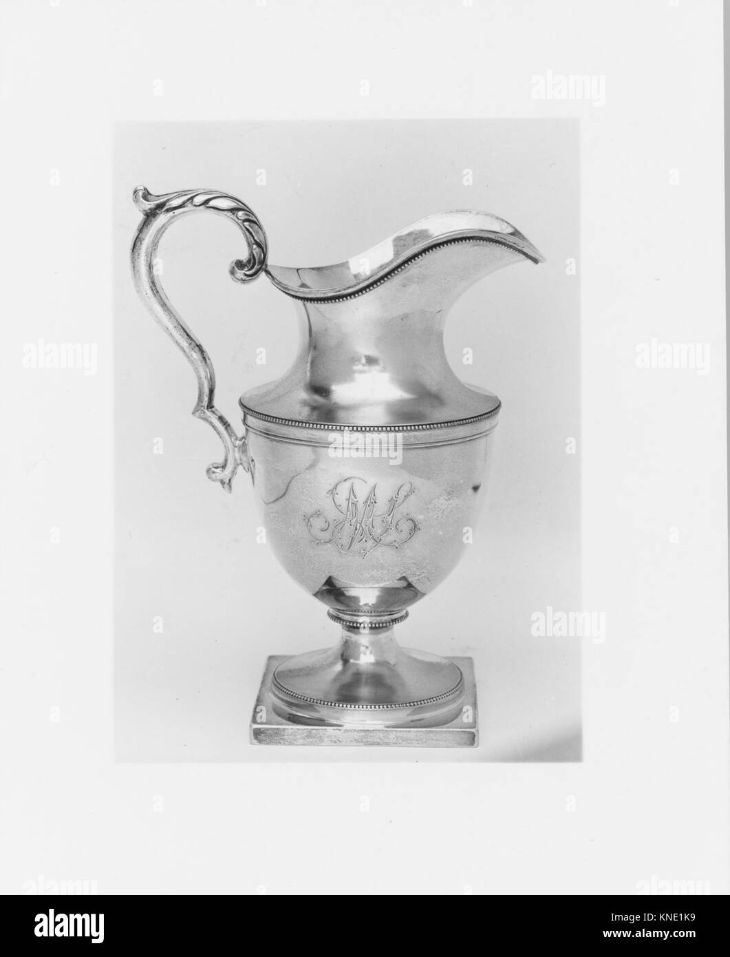 Creamer MET 97673 2715 American, Creamer, ca. 1810, Silver, Overall: 8 ...