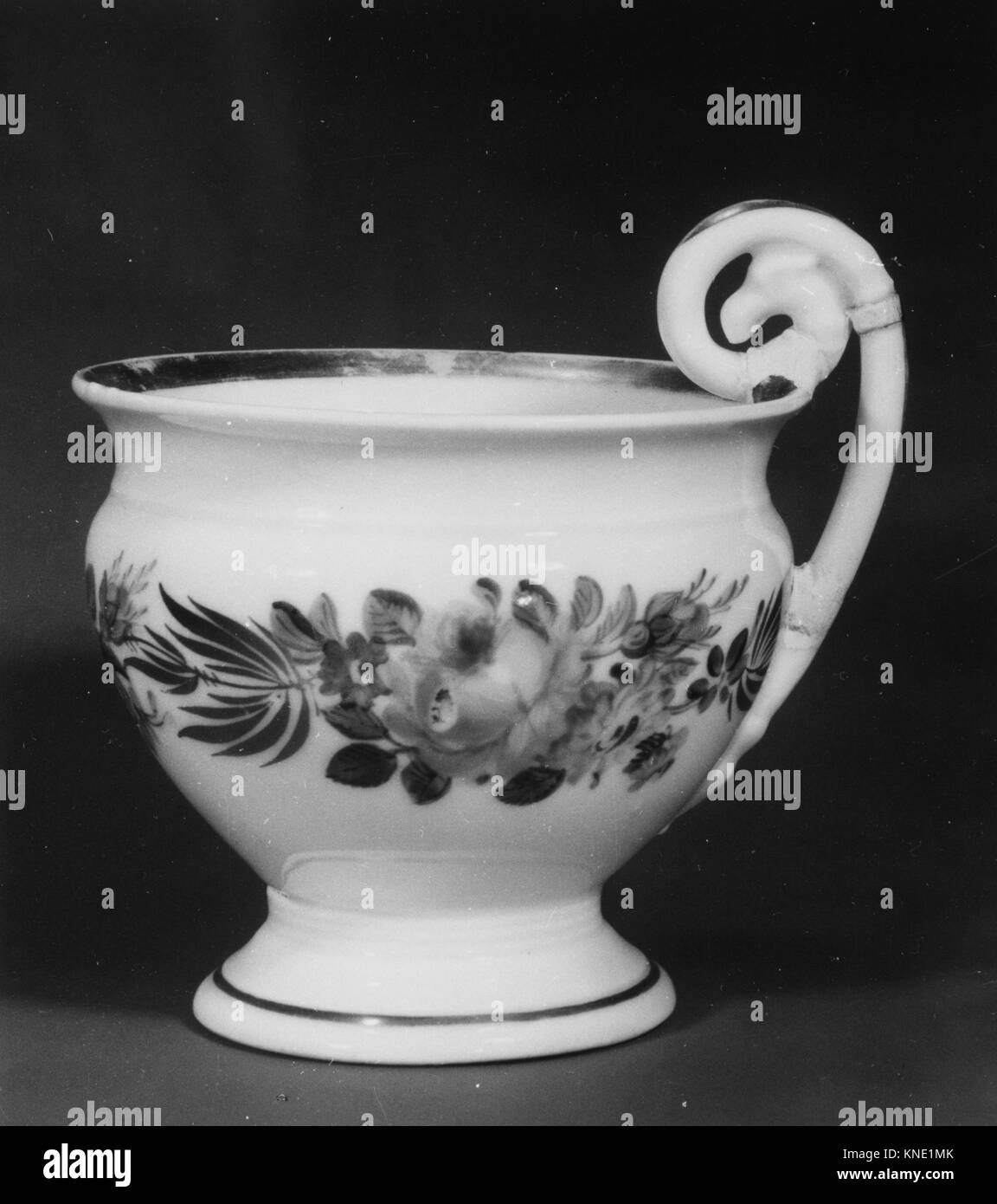 This cup and saucer, made at the Tucker Factory between 1826 and 1838 ...