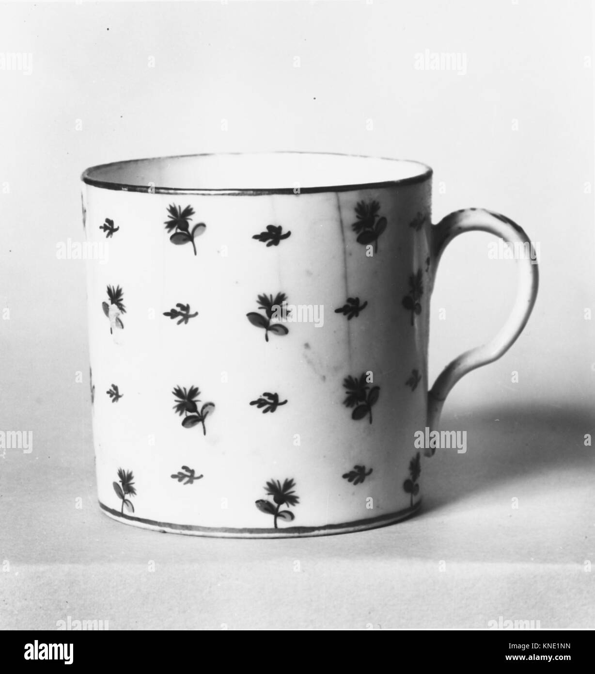 This porcelain cup and saucer from around 1780, possibly French, is a ...