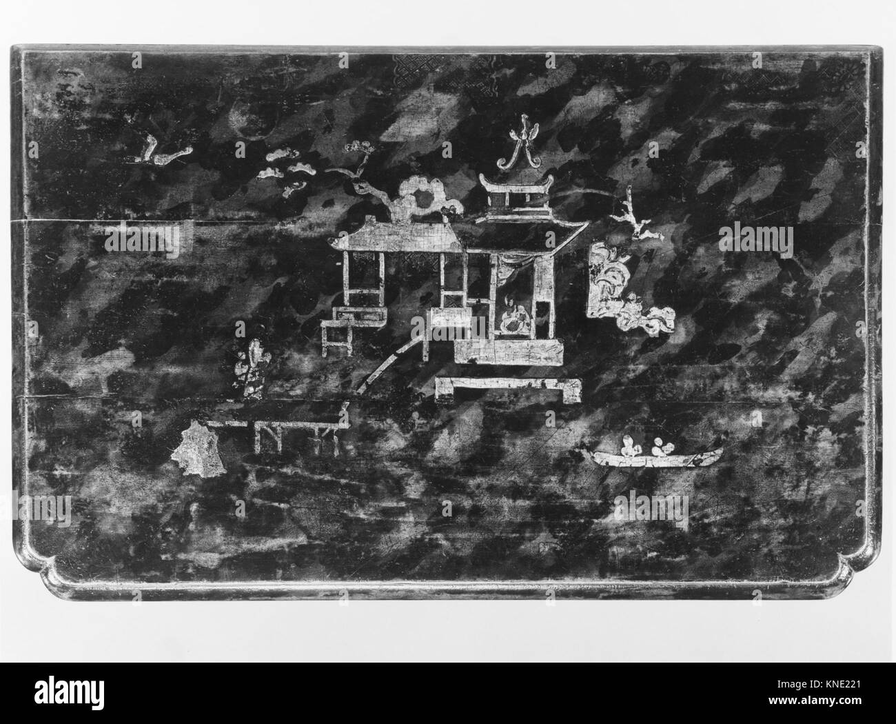 This 17th-century dressing table features ornate craftsmanship ...