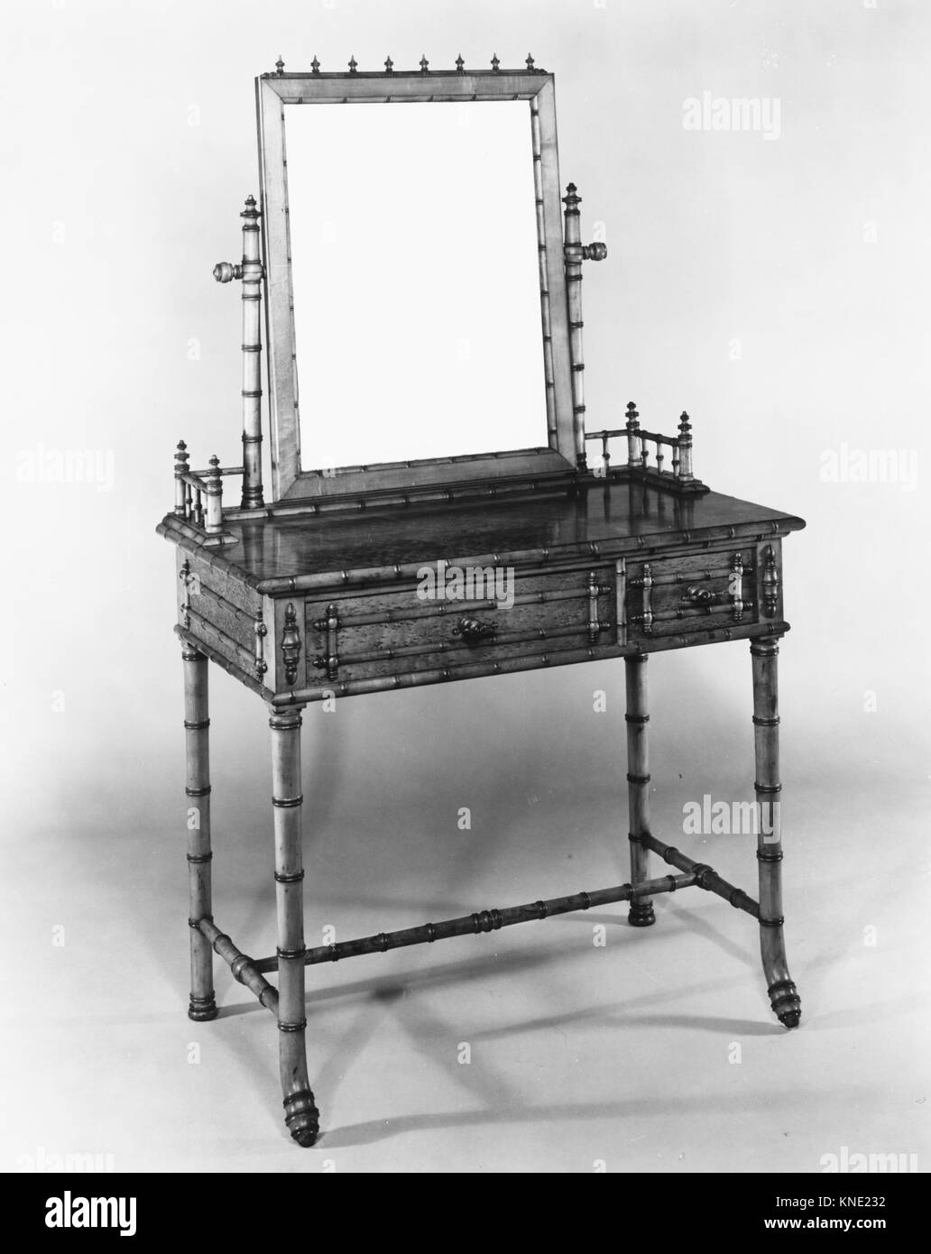 This dressing table features detailed craftsmanship and design, often ...