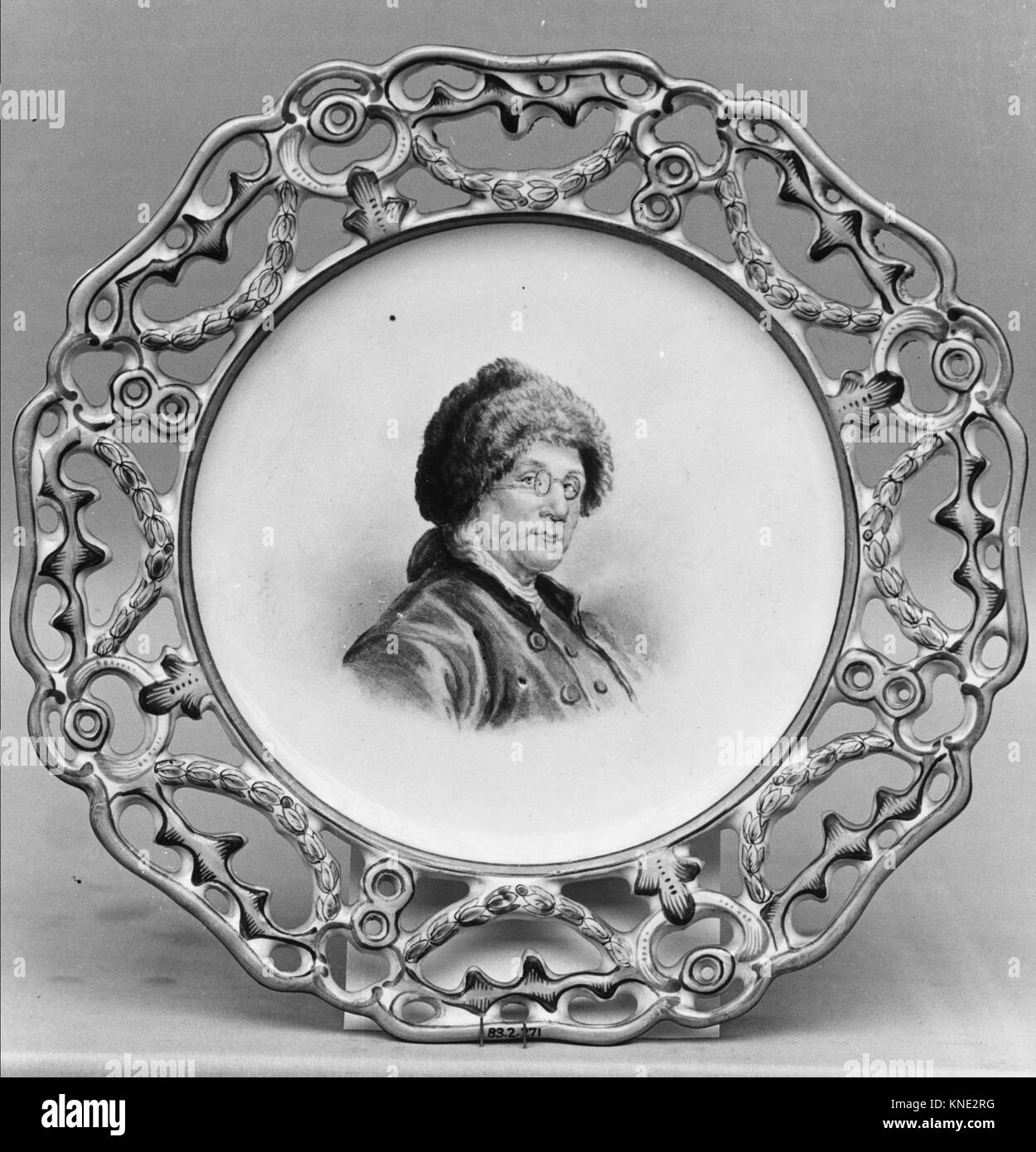 This portrait of Benjamin Franklin captures the prominent American ...