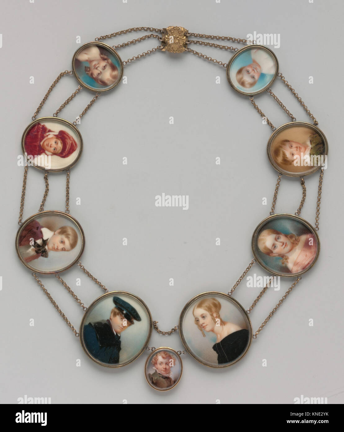 This artwork, titled 'A Mother's Pearls,' illustrates the symbolic ...