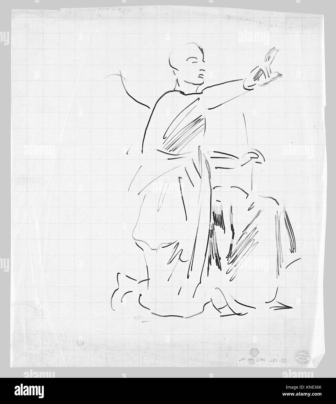 This study for the Annunciation features an angel, offering insight ...