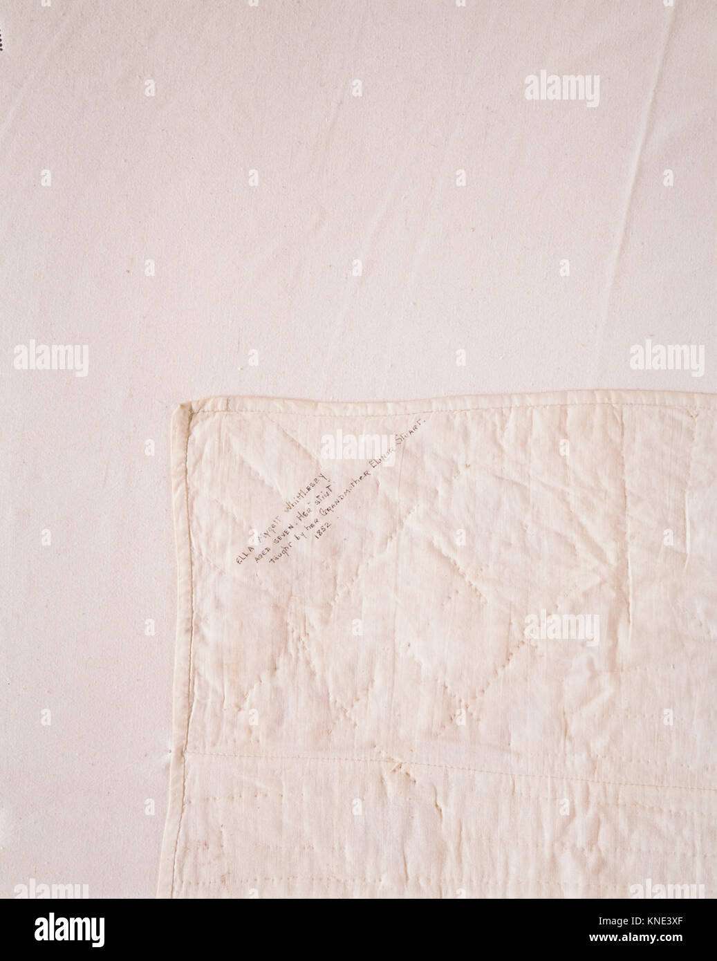 This doll quilt, featuring a Chimney Sweep pattern, reflects the ...