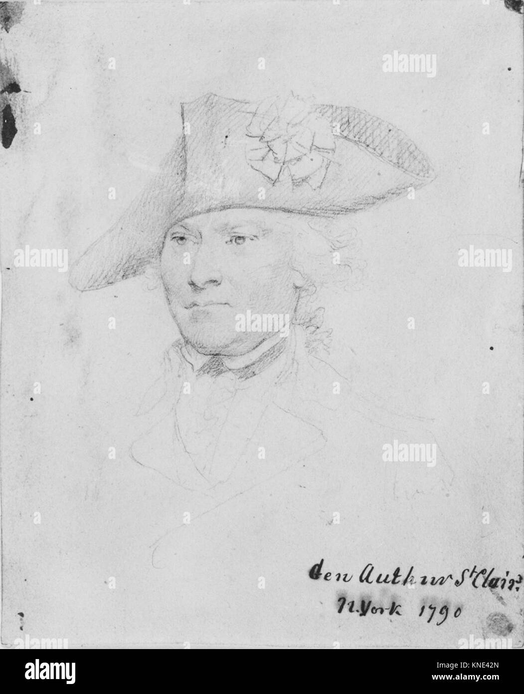 Portrait of General Arthur St. Clair, a prominent figure in American ...