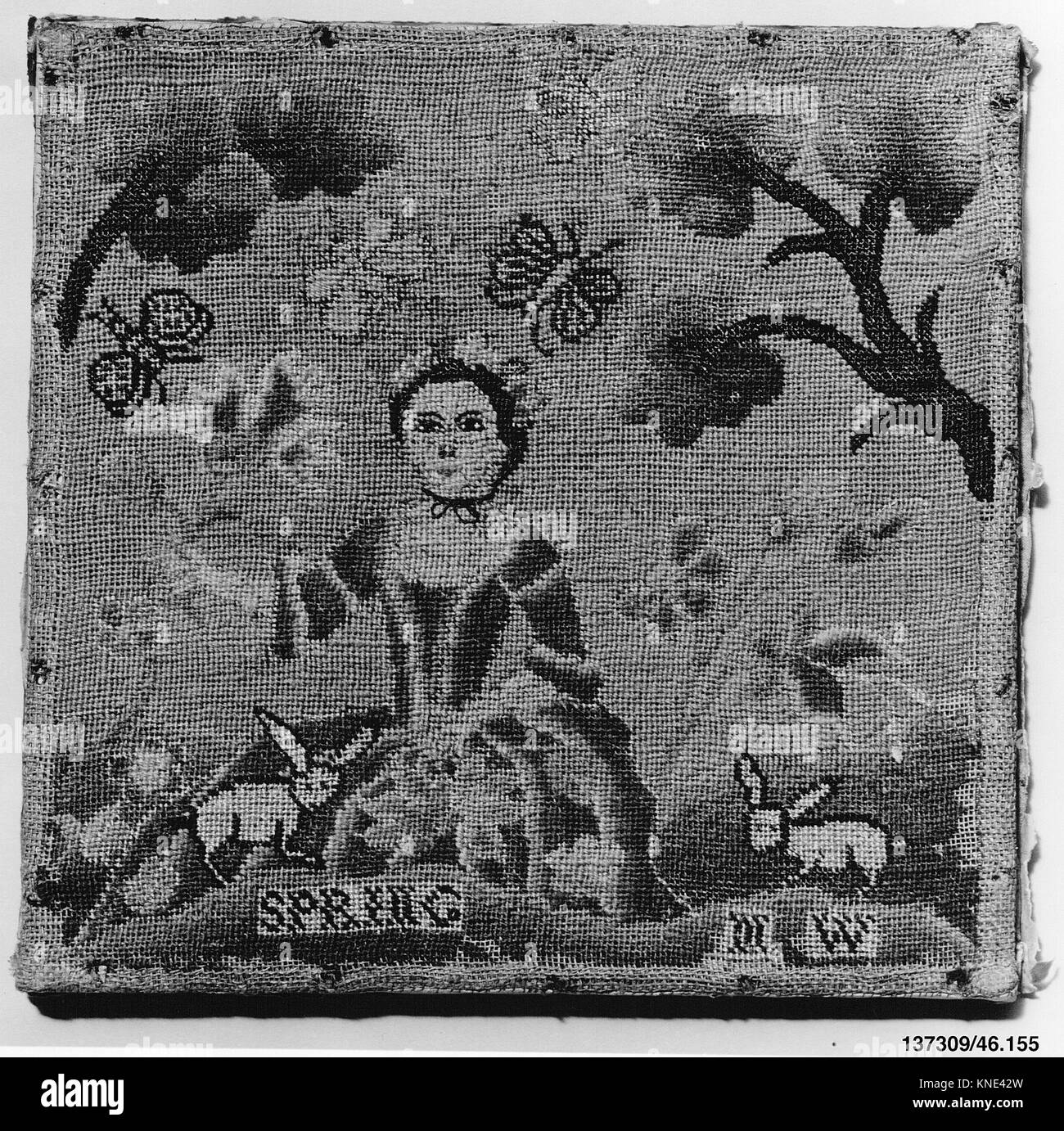 Embroidered picture Black and White Stock Photos & Images - Alamy