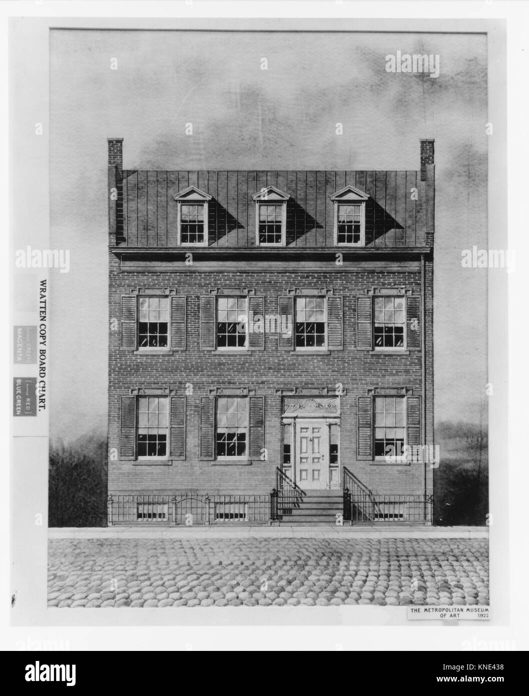 New brick house in Black and White Stock Photos & Images - Alamy