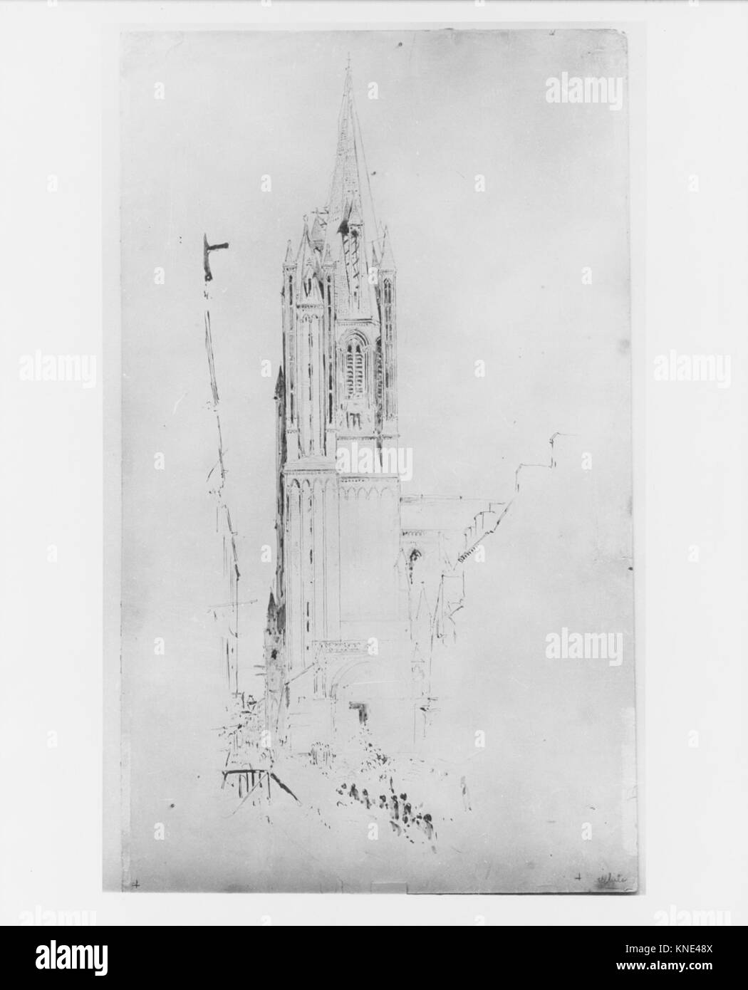 Coutances Cathedral, a notable French Gothic church, is known for its ...