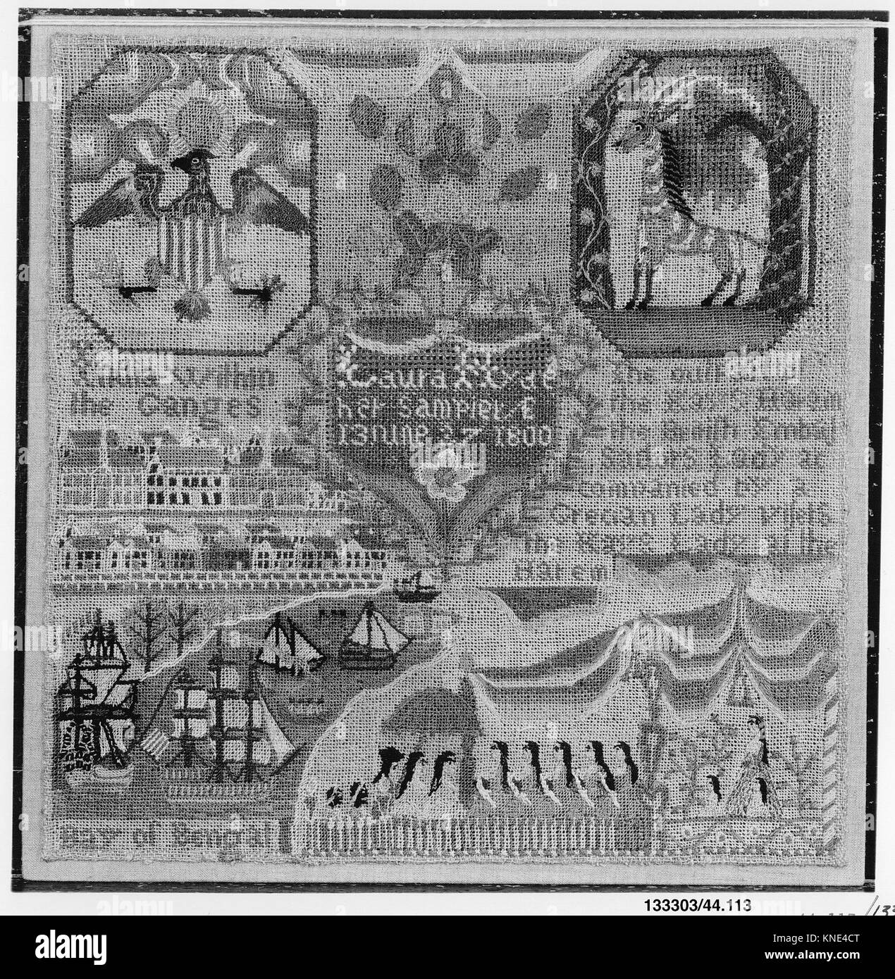 Craftsmanship detailed stitching Black and White Stock Photos & Images ...