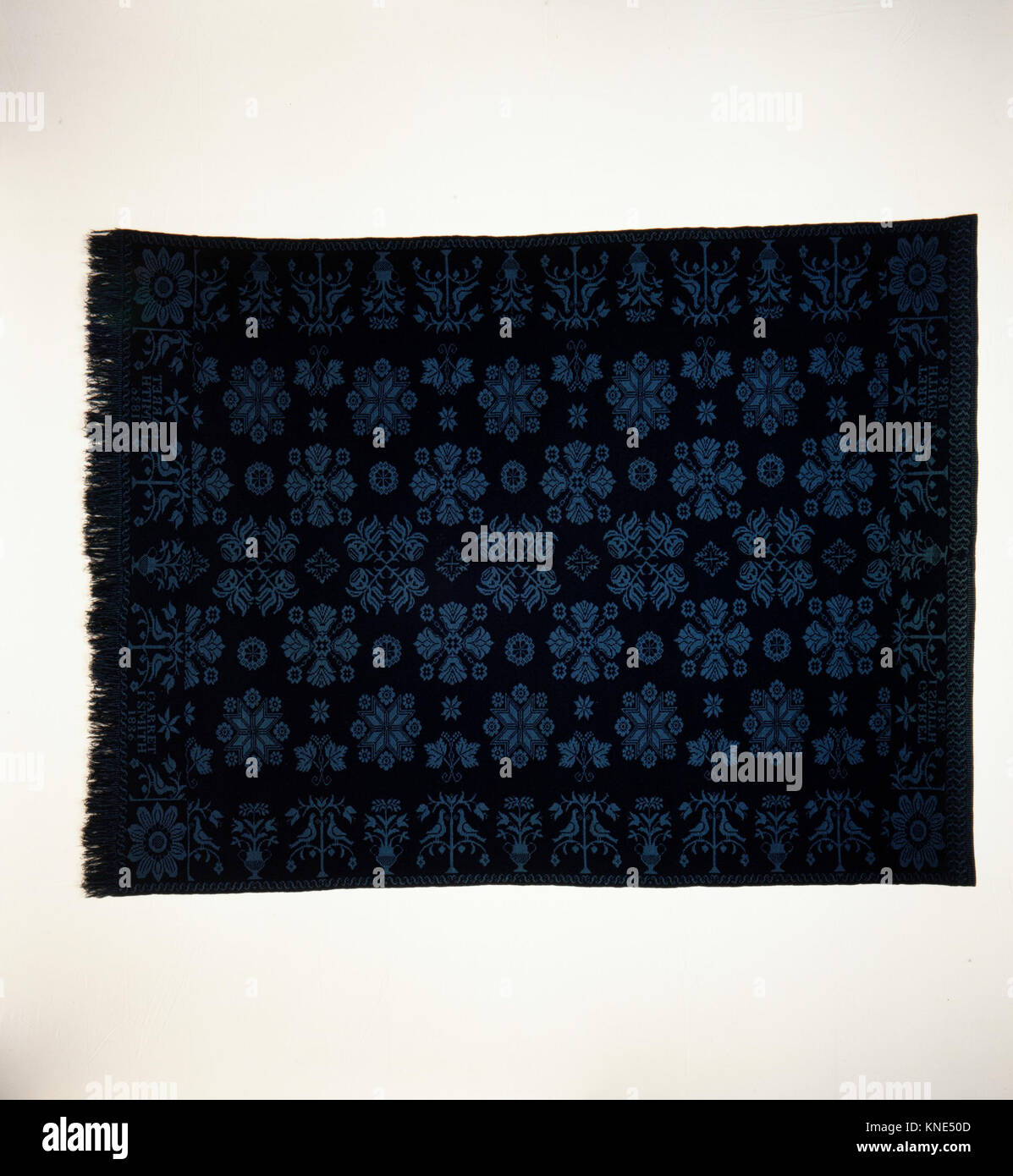 A historical coverlet from the MET, showcasing textile design and ...