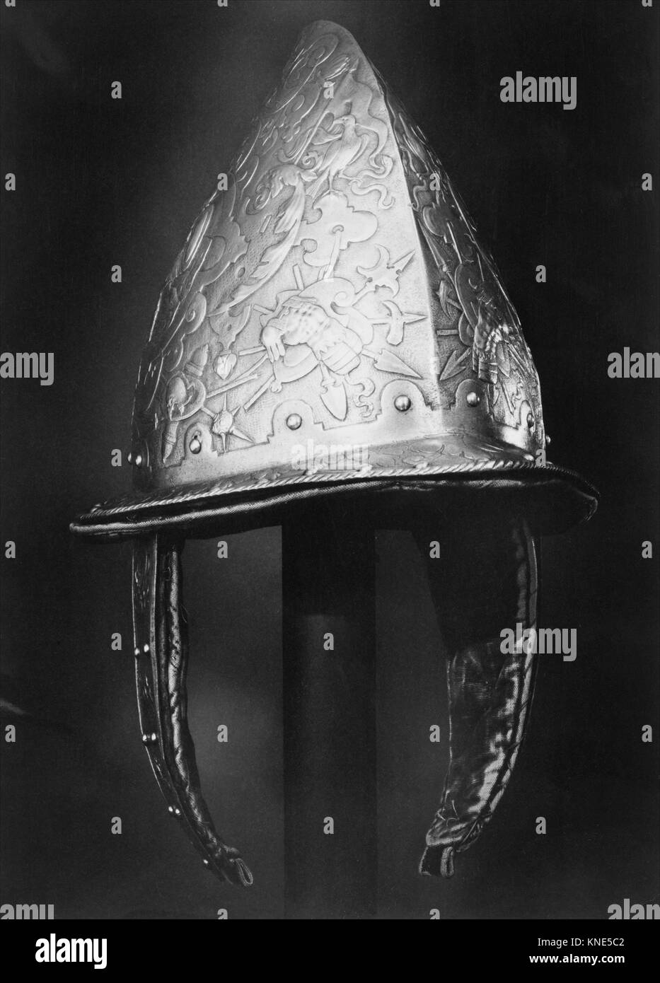 A collection of armor including helmet, breastplate, and backplate for ...