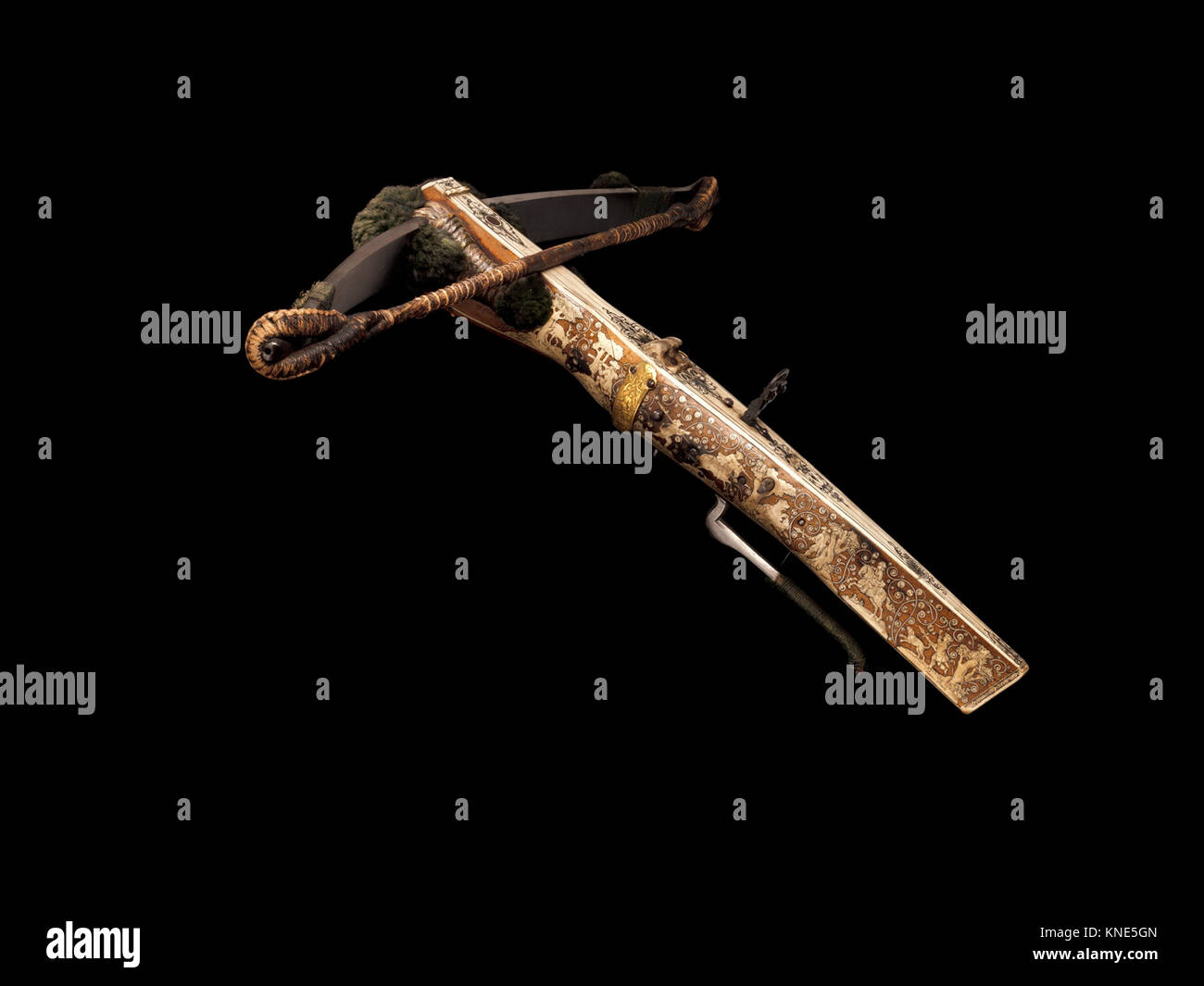 This crossbow with a cranequin winder from the MET collection ...