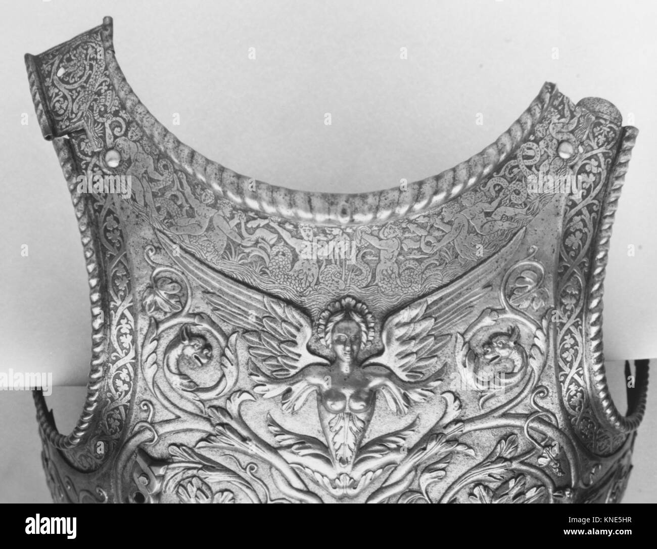 This medieval breastplate demonstrates protective armor design and ...