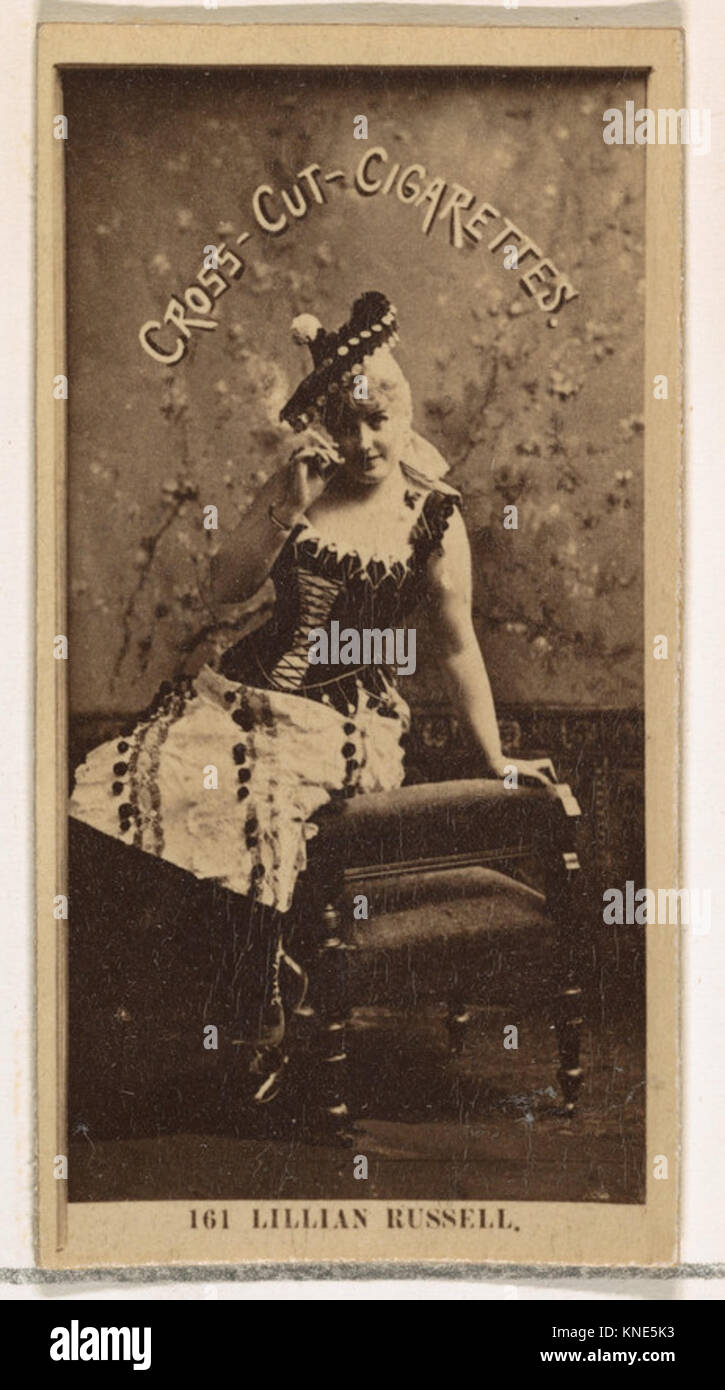 Card Number 161, Lillian Russell, from the Actors and Actresses series ...