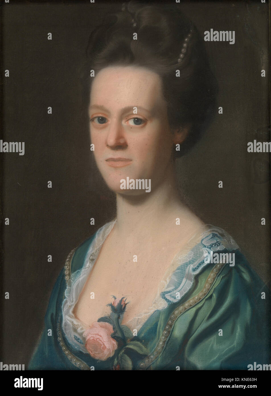 This portrait depicts Elizabeth Green, the wife of Ebenezer Storer II ...