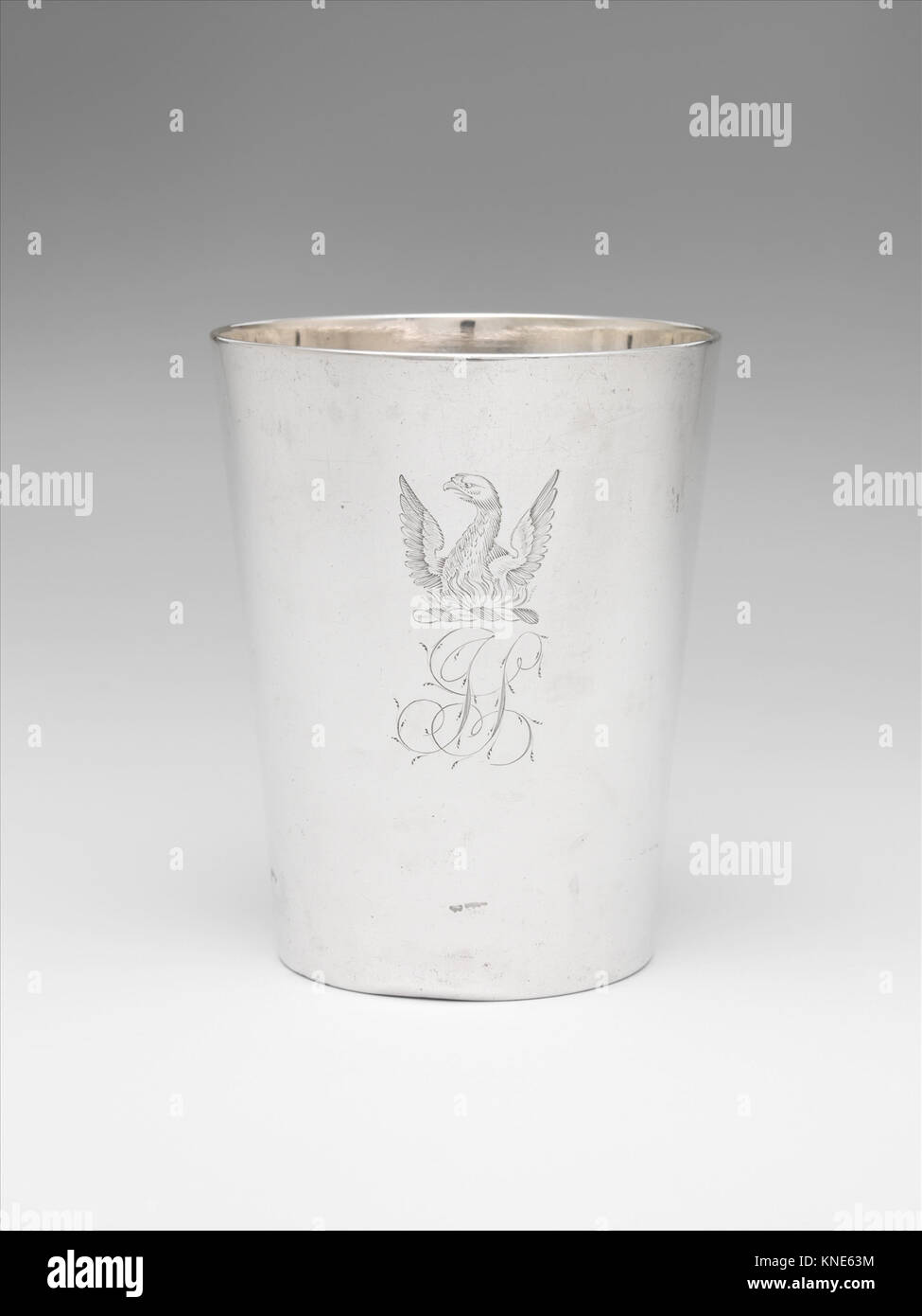 This beaker, crafted from fine material, is a historical drinking ...
