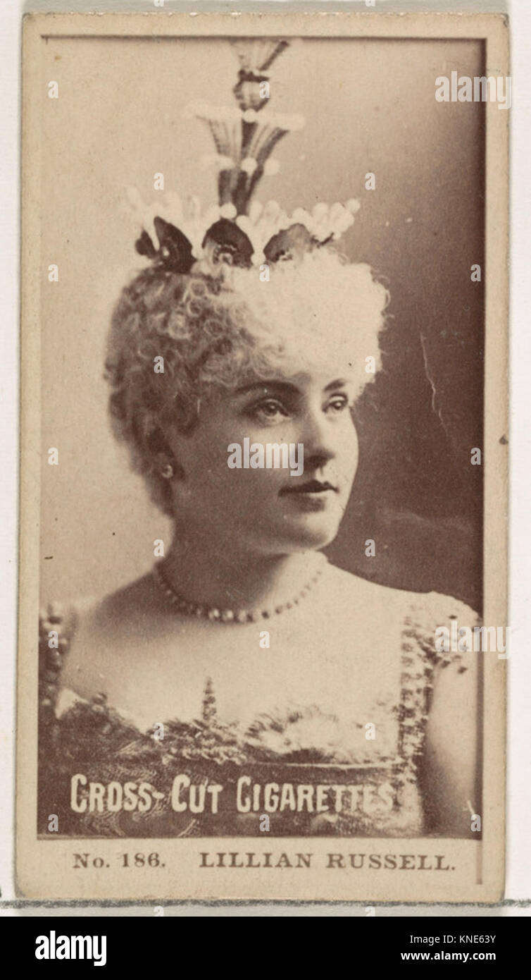This albumen photograph of Lillian Russell, from the 'Actors and ...