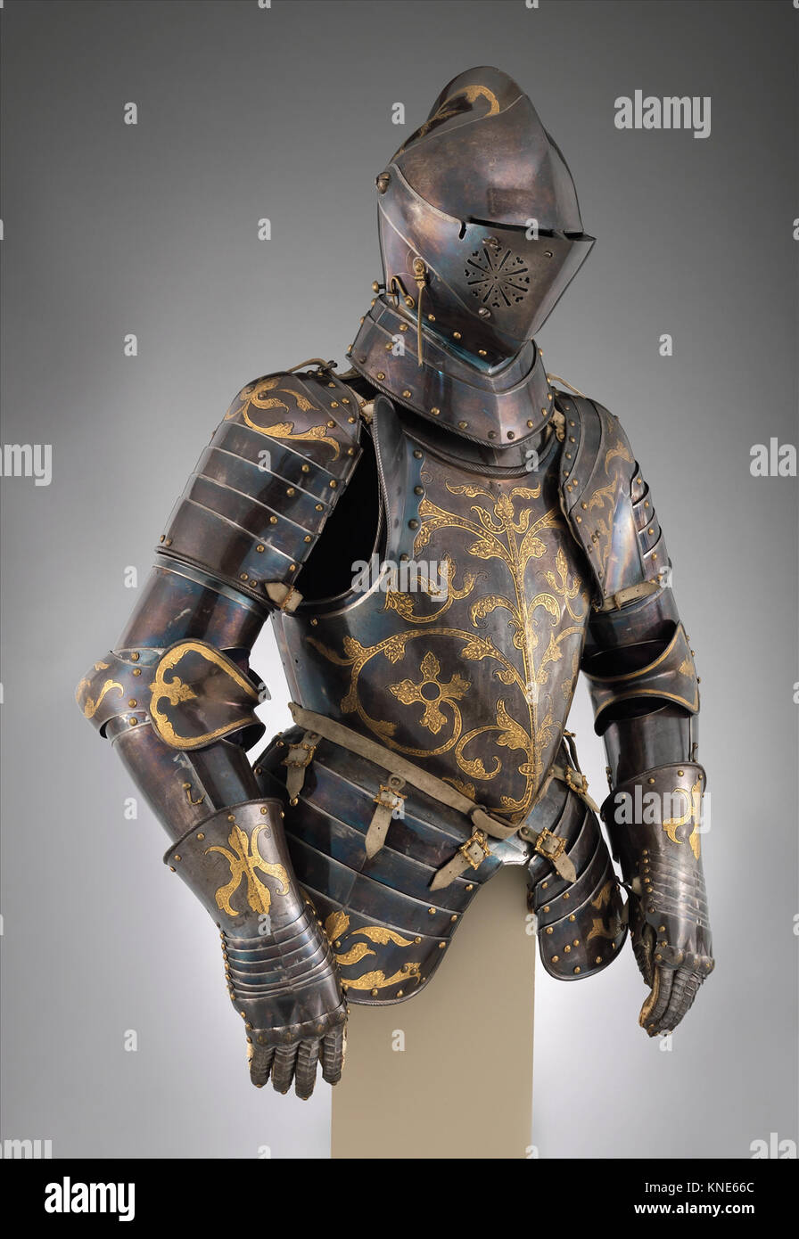 Foot-combat armor worn by Prince-Elector Christian I of Saxony during ...