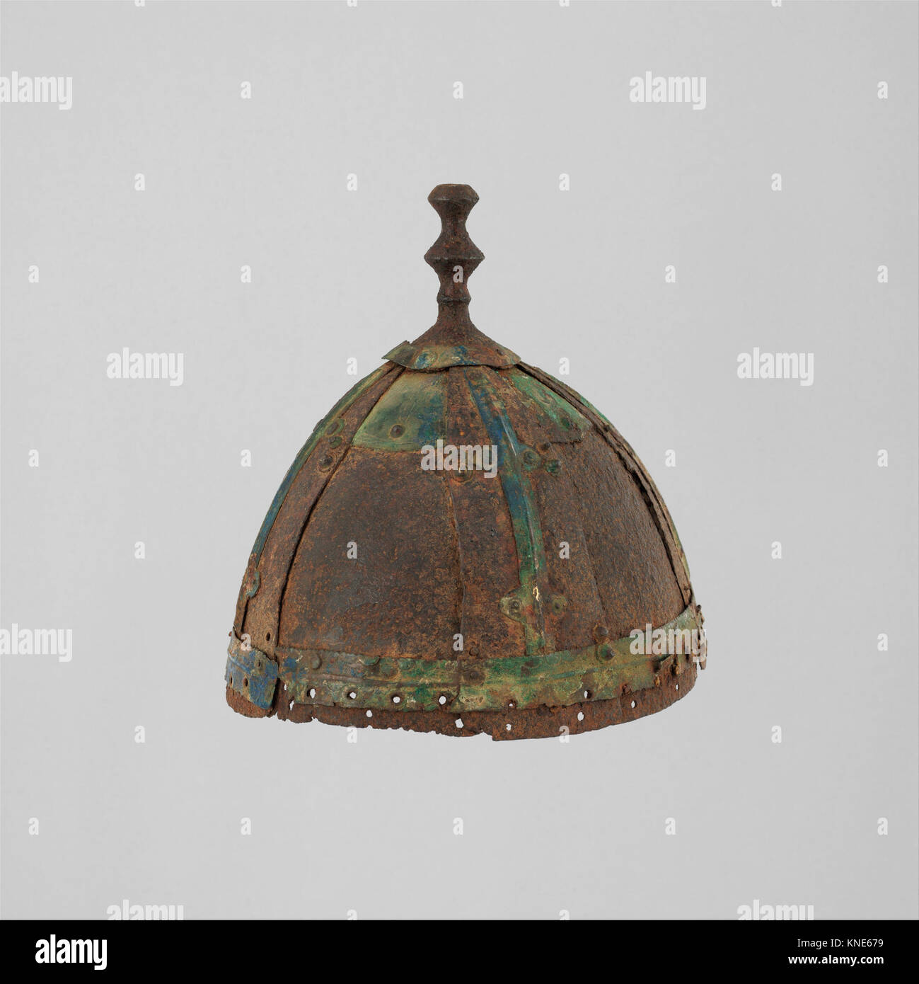 This eight-plate helmet, cataloged under MET DP113399, is an example of ...
