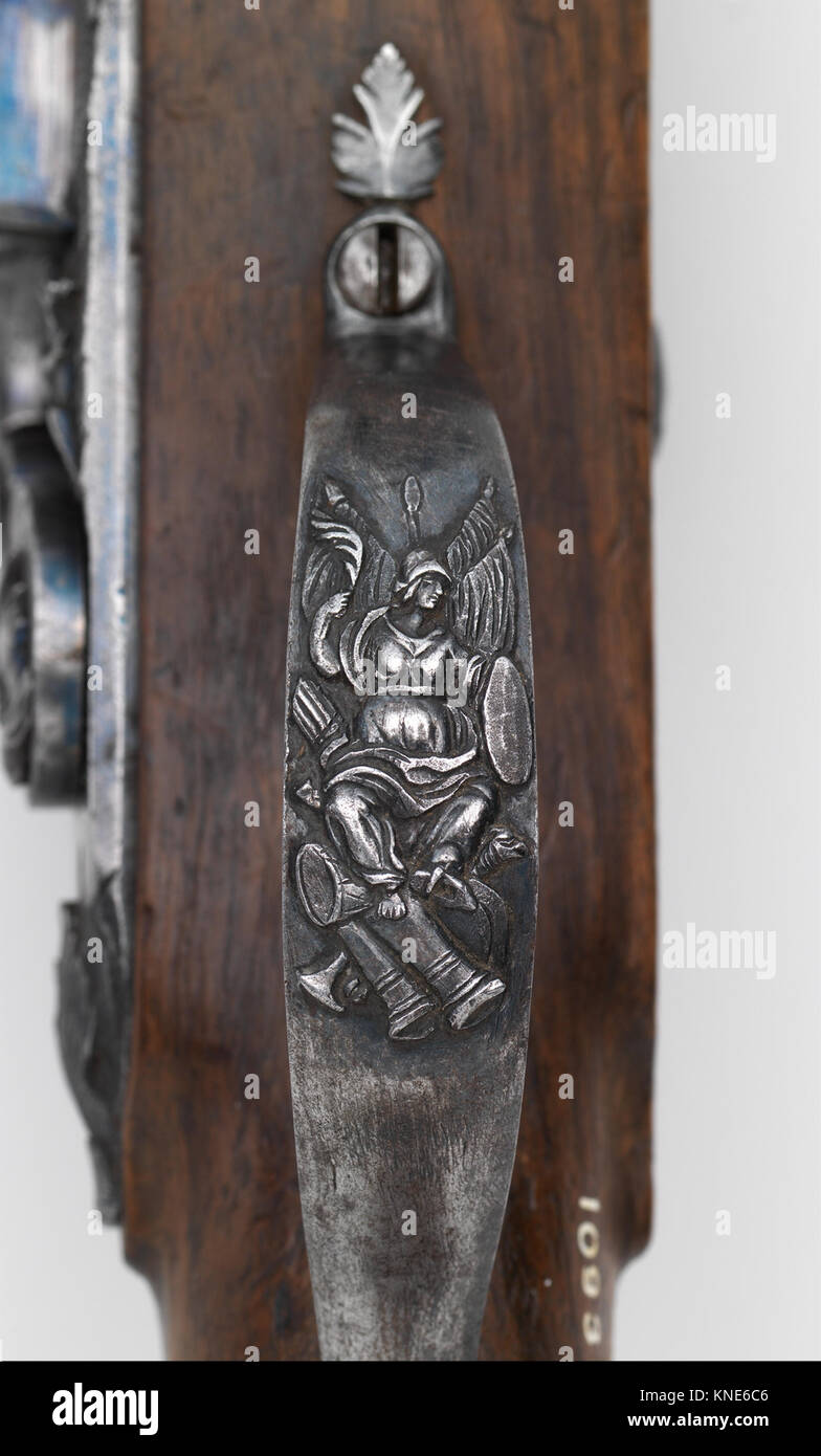 This flintlock pistol, dated to the 18th century, demonstrates the ...