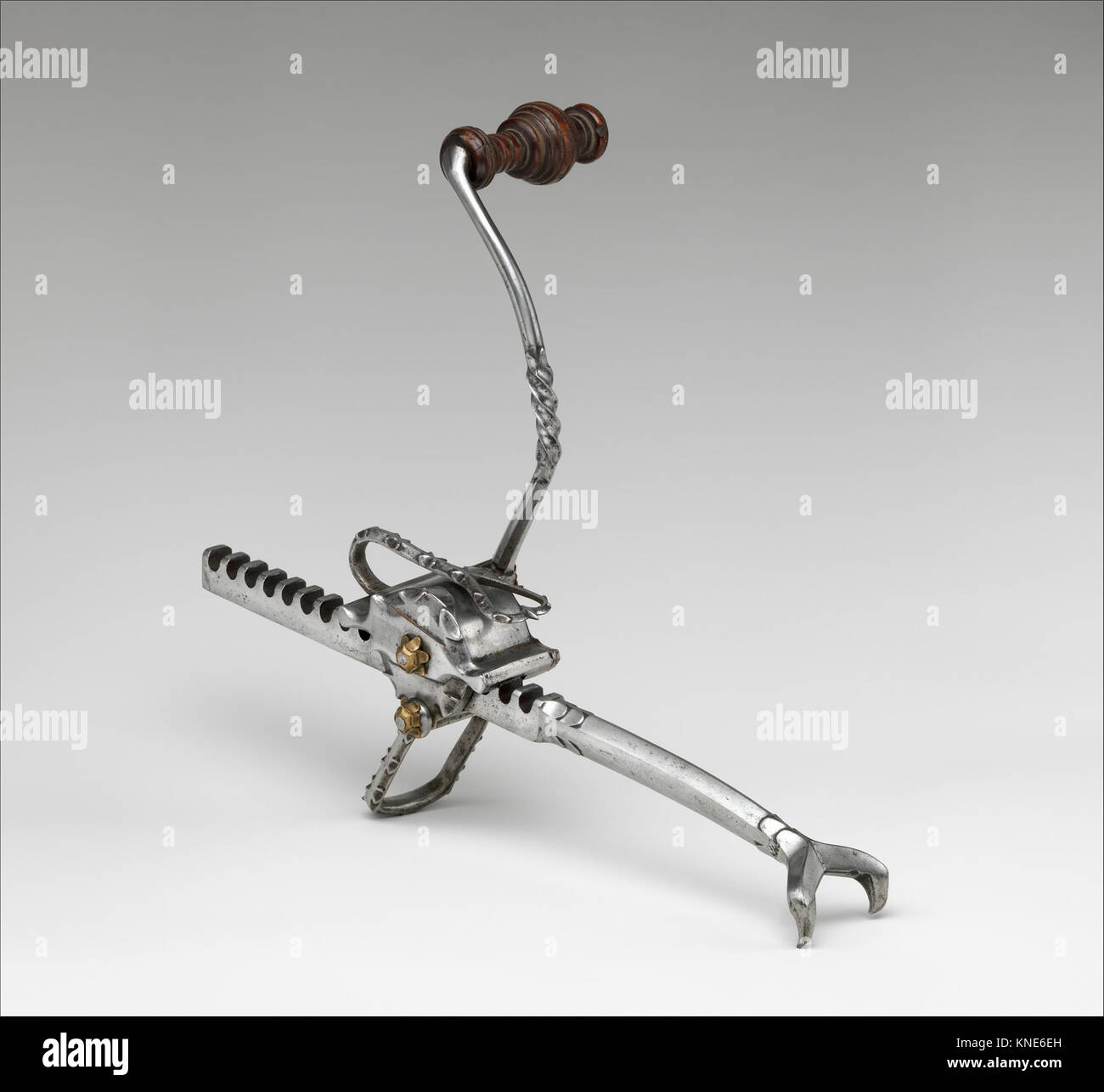This cranequin, a mechanical crossbow winch, was part of the Armory of ...