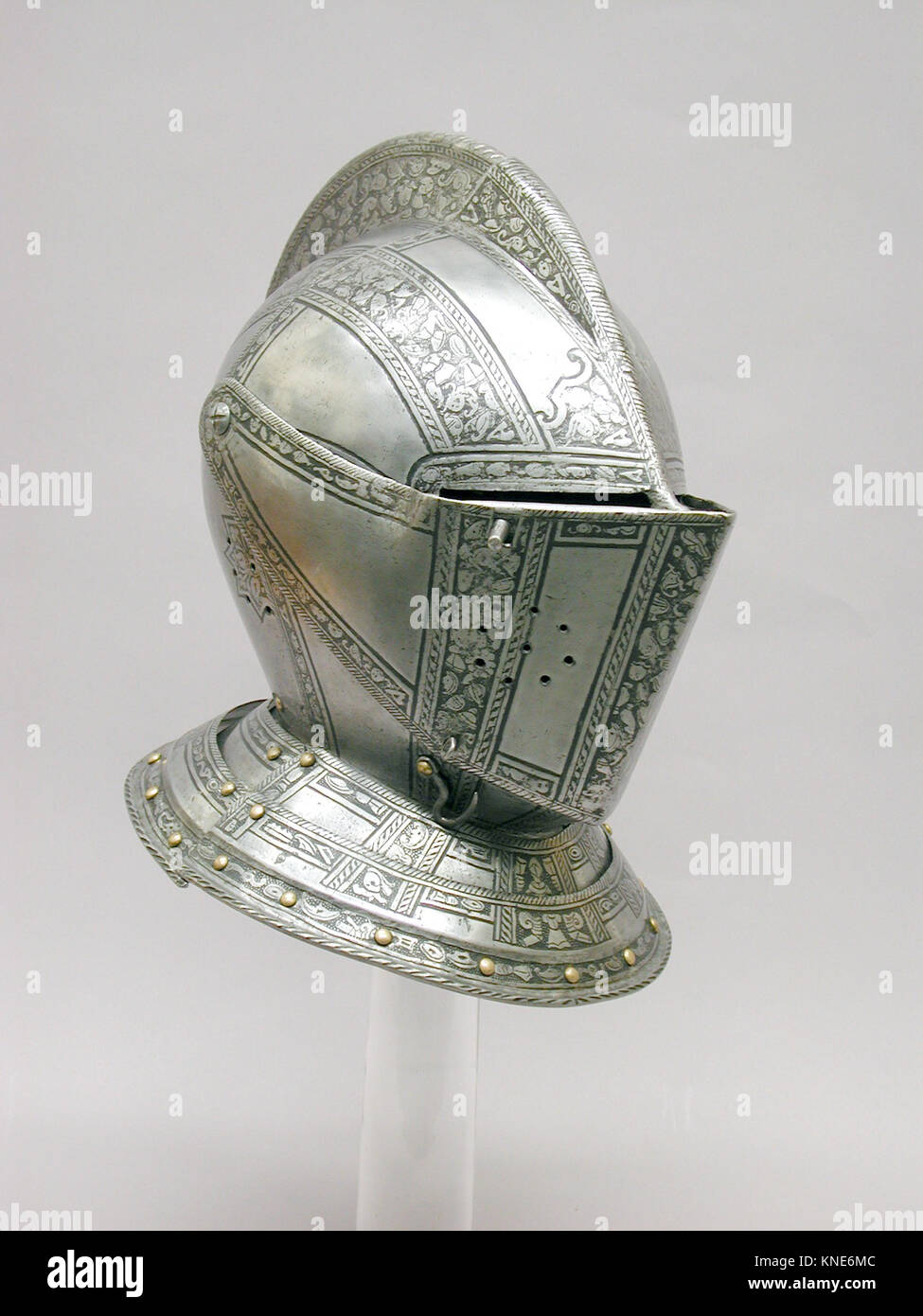 This close helmet is a medieval combat helmet designed for protection ...