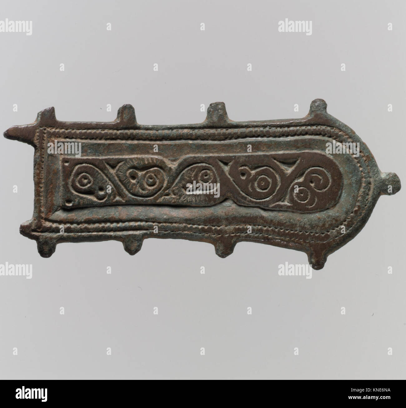 A buckle shank, part of a larger buckle design, showcasing metal ...