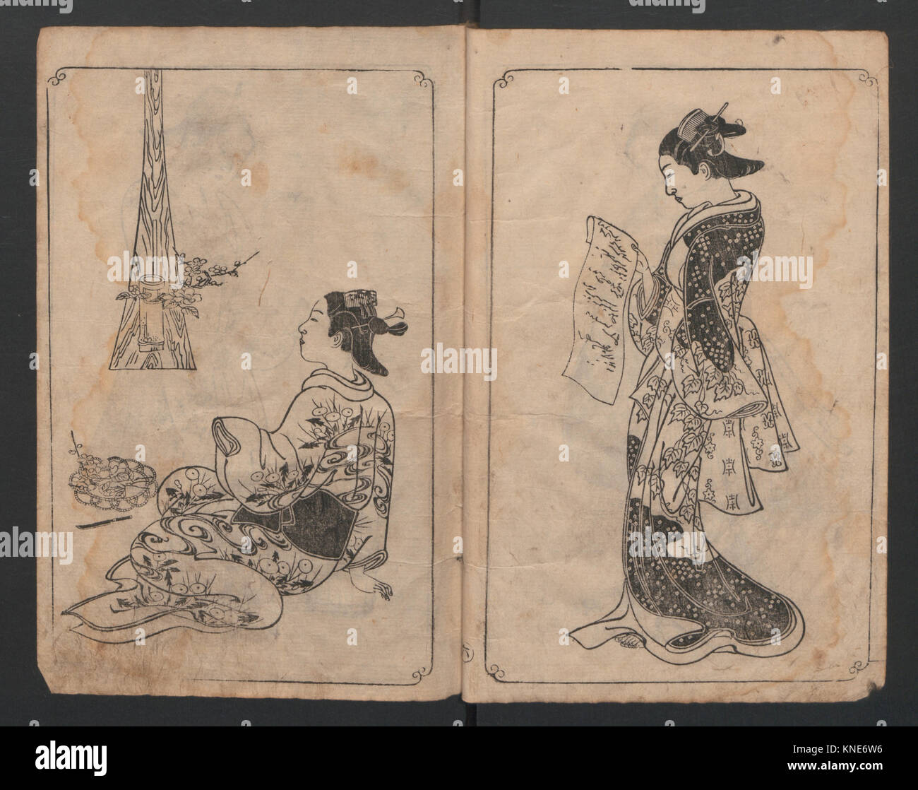 The 1739 'Mount Asaka' picture book by Nishikawa Sukenobu contains ...