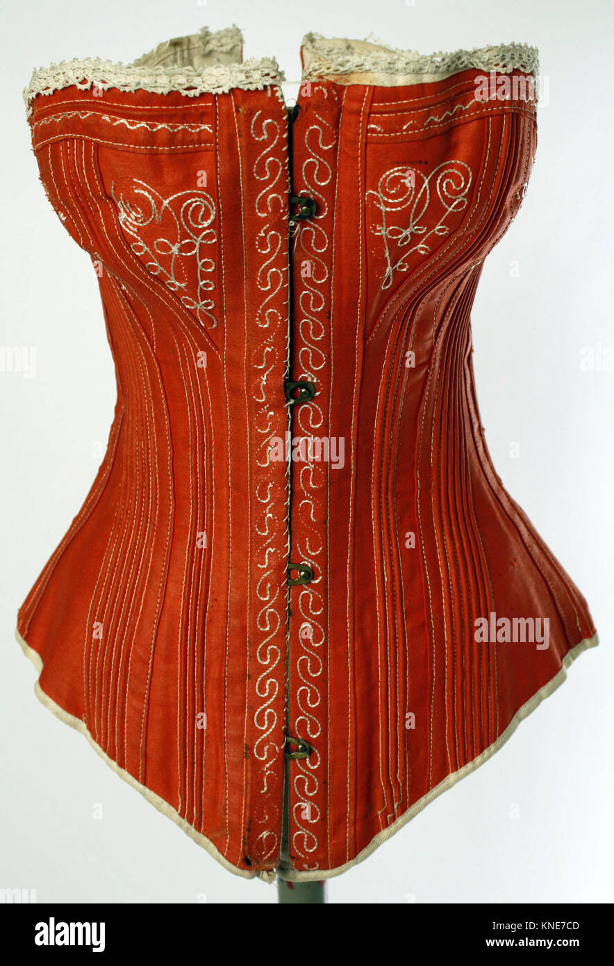 A historical corset from the MET collection, showcasing 19th-century ...