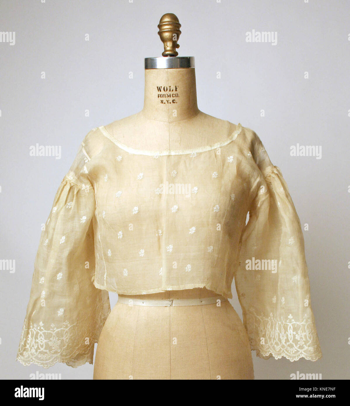 This blouse, part of the MET's collection, showcases the textile and ...