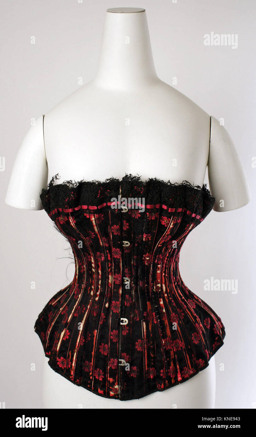 This corset is an example of period fashion, designed to shape and ...