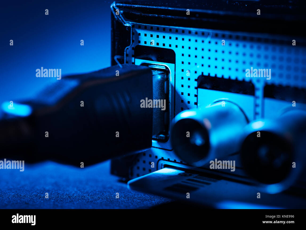Cables for audio and video communication Stock Photo - Alamy