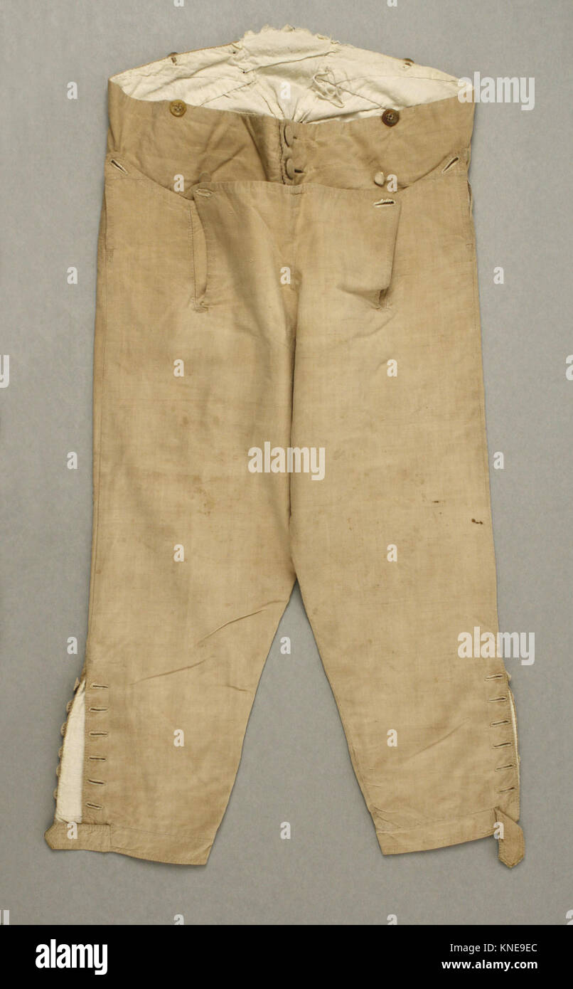 These breeches represent an example of 18th-century fashion, showcasing ...