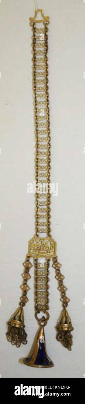 This fob is a decorative accessory, often used to attach a watch chain ...