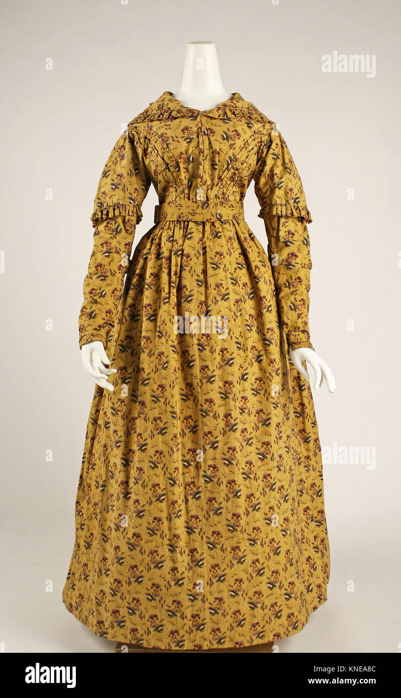 This dress represents historical fashion, showcasing the design and ...
